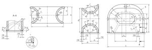 Closed Mooring Chock - ISO13729 Deck Mounted - Boomarine