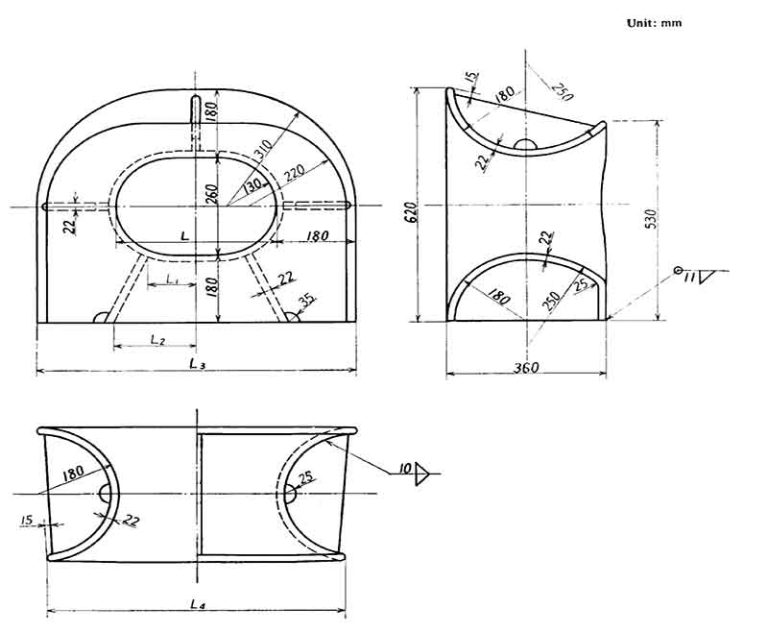 Panama Chock - JIS F2017 Type AC Deck Mounted - Boomarine