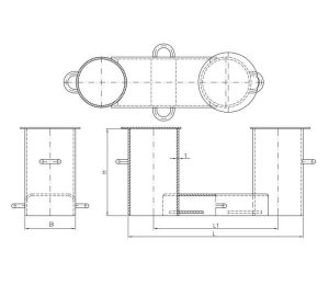 Deck Bollard - NS2584 Double Bitt Bollard - Boomarine