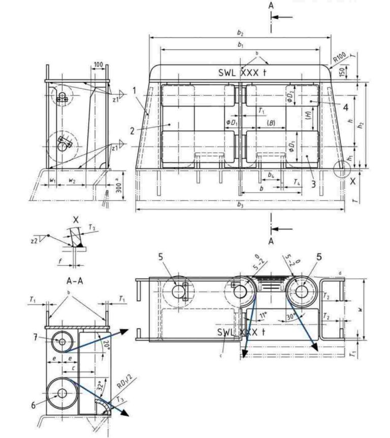 ISO 13733:2020 Roller Fairlead with Upper Roller - Boomarine