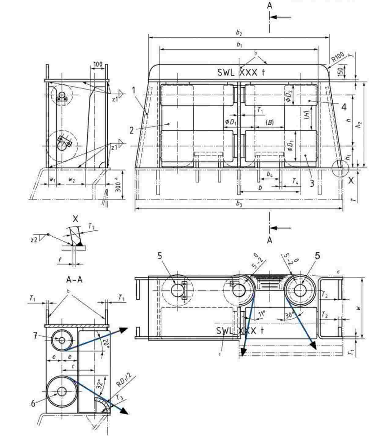 ISO 13733:2020 Roller Fairlead with Upper Roller - Boomarine